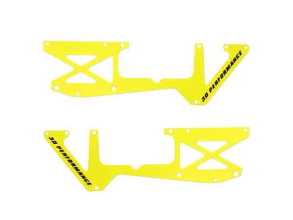 OMP M2 V3 Pro Fuselage Carbon Panel set - Yellow - The servo expert